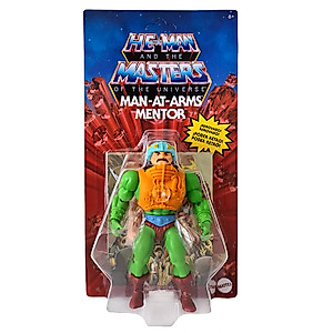 Masters of the Universe Origins Man-at-Arms 5.5-in Action Figure, Battle Figure for Storytelling Play and Display, Gift for 6 to 10-Year-Olds and Adult Collectors