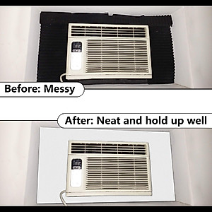 BJADE'S Window Air Conditioner Side Insulated Foam Panel, One-piece Full Surround Insulation Panels Window Seal Kit, Summer and Winter Heat and Draft Insulating