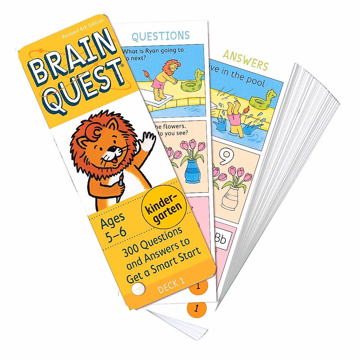 Brain Quest Kindergarten Q&A Cards, Revised 4th Edition: 300 Questions and Answers to Get a Smart Start (Brain Quest Decks)