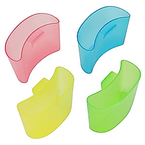 Iconikal Hook on Mug Tea Bag Holder Set, 4-Pack