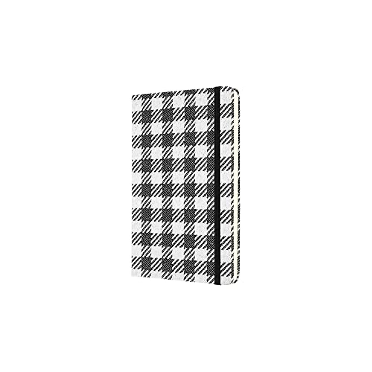 Moleskine Limited Collection Blend Textile Notebook, Hard Cover, Large (5" x 8.25") Ruled, Check, 240 Pages