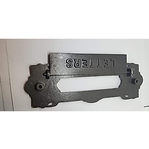 Mailbox Letter Slot Swinging Door Wall Mounted cast Iron neo Classical Antique Vintage Old Mail Postal