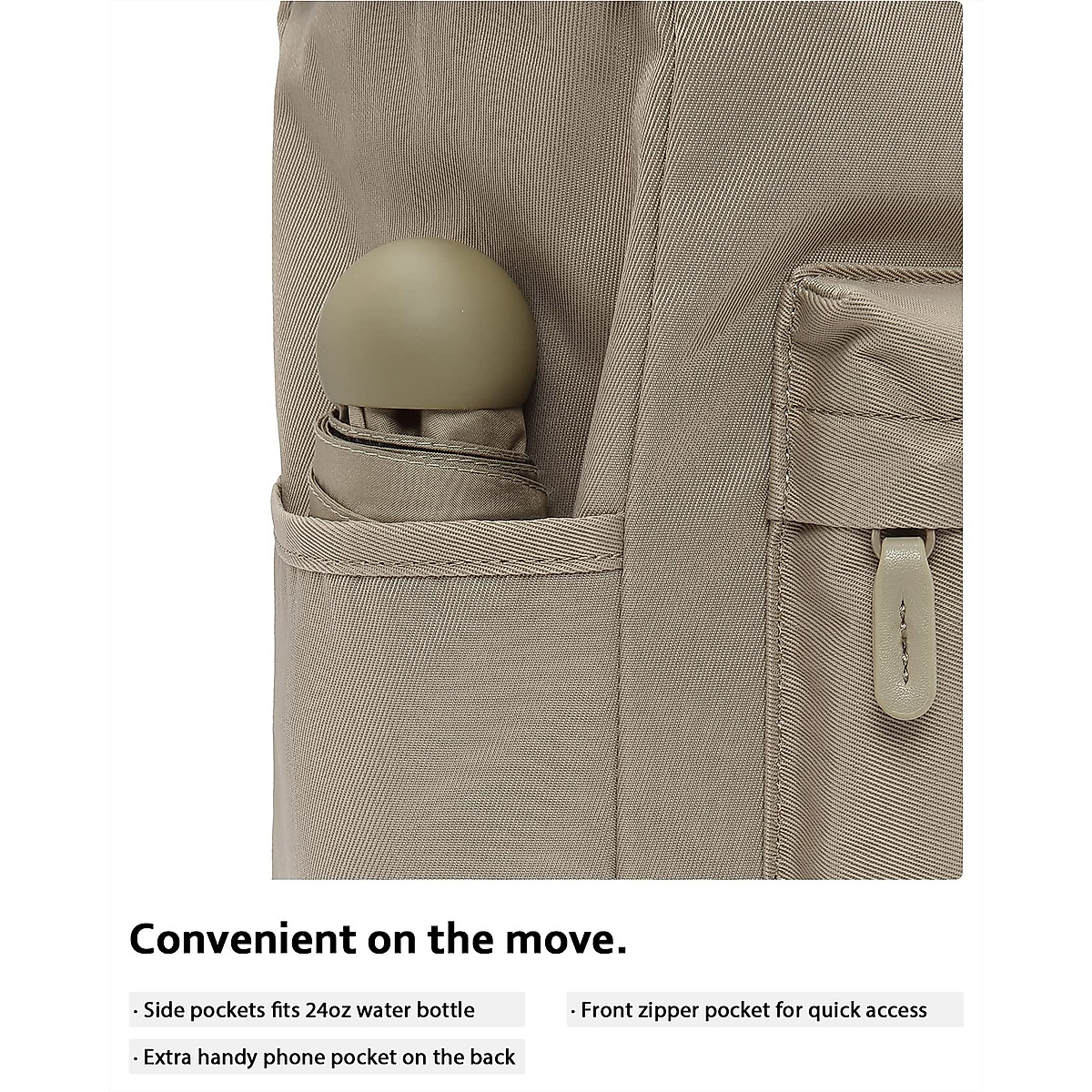 HotStyle ADMETA Casual Daypack College Backpack Aesthetic Bookbag, Pastel Blue