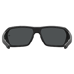UA Recon Square Sunglasses, Matte Black Frame w/ Gray Lenses (1374555)