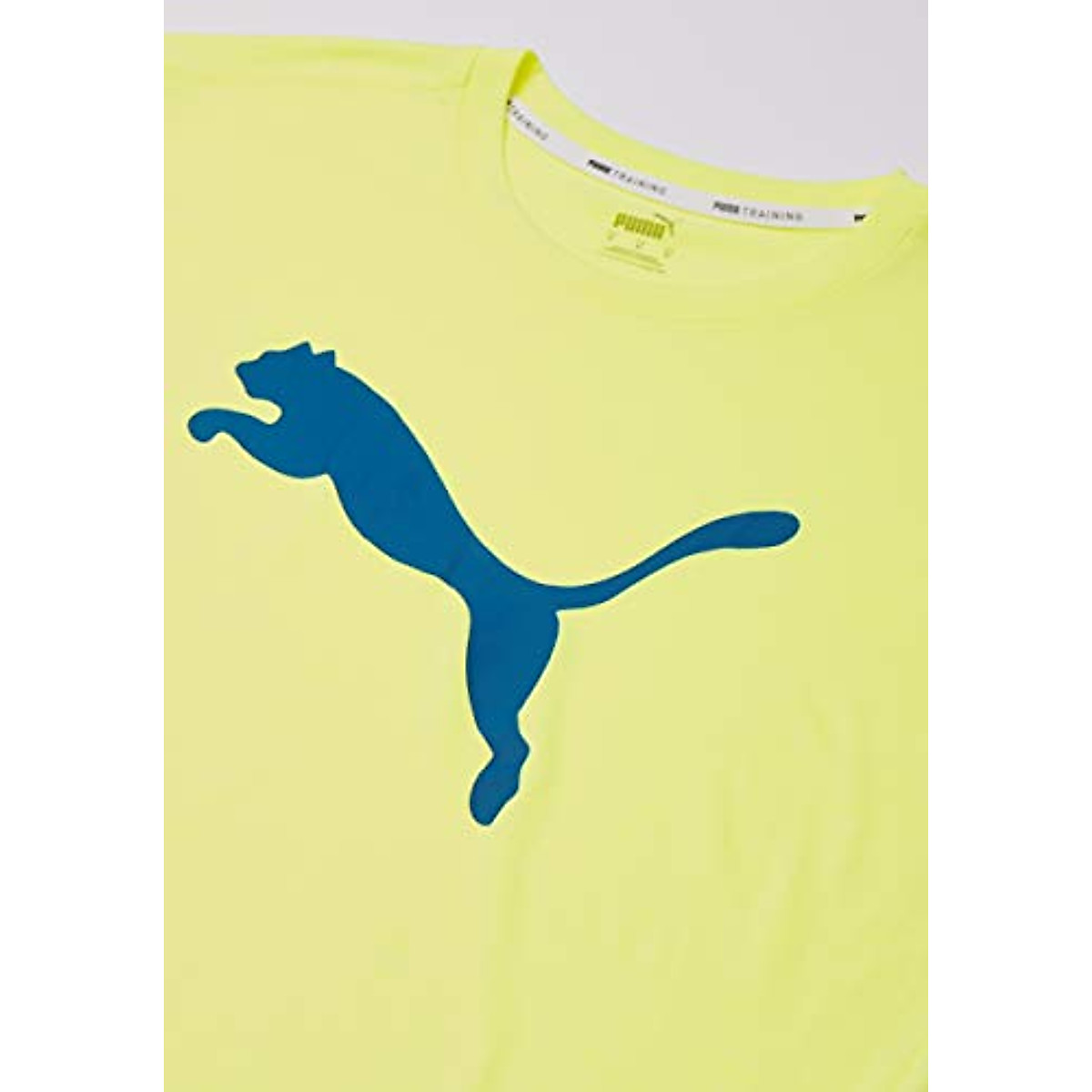 PUMA Men's Cat Tee, Fizzy Yellow Heather, S