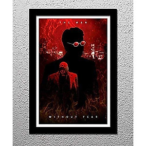 Daredevil - The Man Without Fear - 13x19 Original Minimalist Art Poster Print