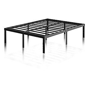 Oliway Full Bed Frame, 18 Inch Tall Metal Platform Bed Frame, Heavy Duty 3500lbs Steel Slat Support, Easy Assembly, Noise Free, No Box Spring Needed, Mattress Foundation, Underbed Storage Space