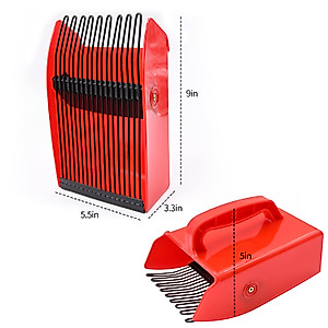 1/2/4 Pack Berry Picker, Berry Pickers and Rakes with Metallic Comb and Ergonomic Handle for Easier Berry Picking, Blueberry Rake Scoop for Blueberries, Lingonberries and Huckleberries(1 Pack)