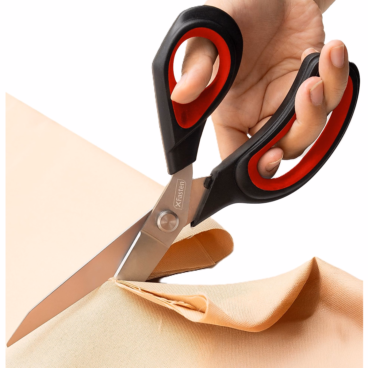 XFasten Heavy-Duty Professional Tailor Scissors, 9.5-Inch Heavy Duty Ultra-sharp Dressmaker’s Scissors Shears for Fabric Cutting | Sewing scissors for Fabric