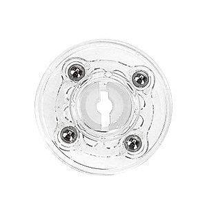 FarBoat 4Pcs Plastic Turntable 2-Inch Acrylic Turntable Heavy Duty Organizer Bearings Hardware for Kitchen Spice Rack Table Cake (Clear)