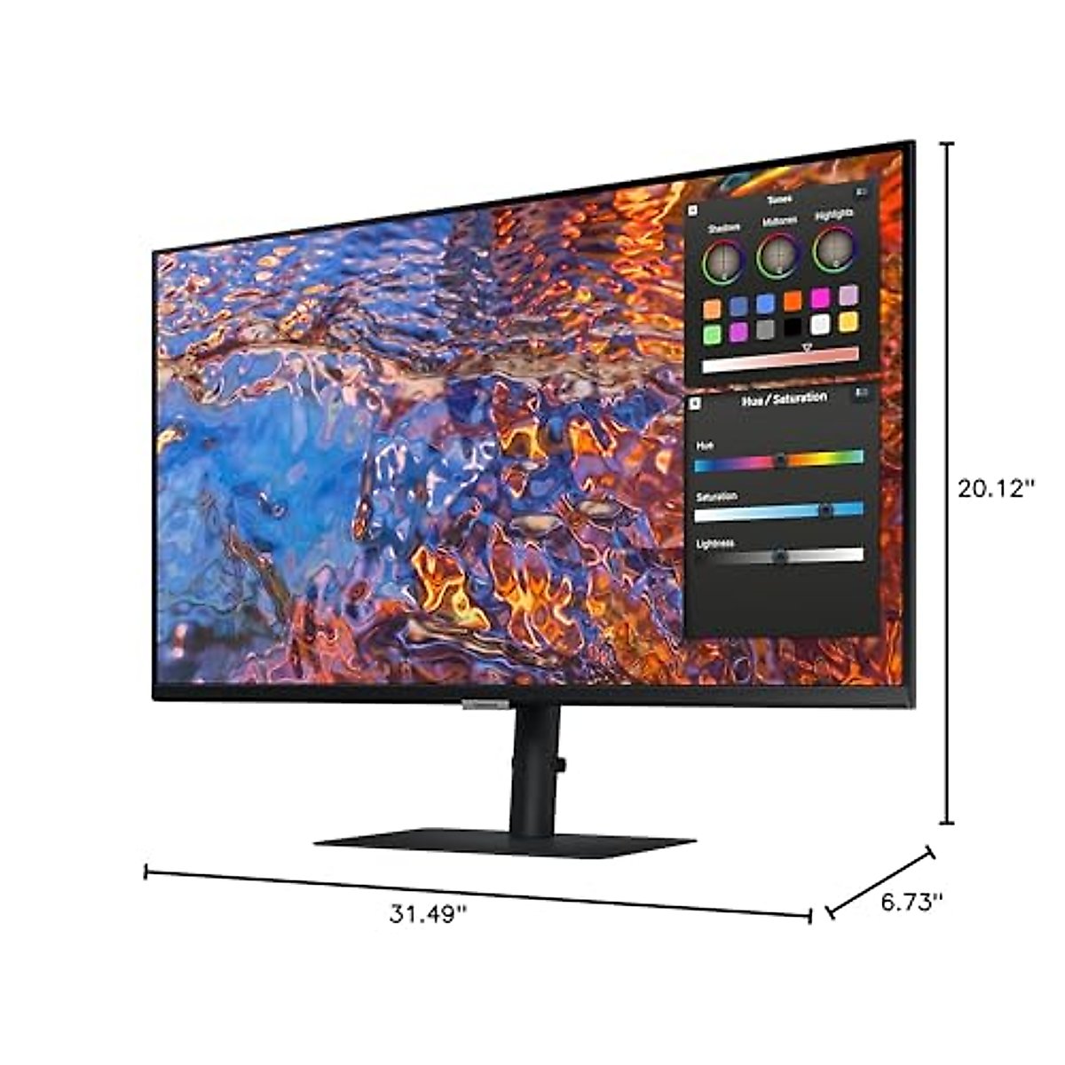 SAMSUNG ViewFinity S8 Series 32-Inch 4K UHD High Resolution Monitor, IPS Panel, 60Hz, Thunderbolt 4, HDR 10+, Built-in Speakers, Height Adjustable Stand (LS32B804PXNXGO),Black