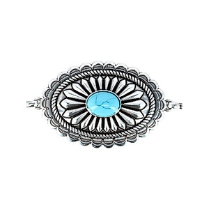 Ariat Women's Silver Concho Link Belt, Extra Large