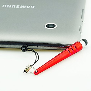 Stylus Pen Bundle 12 Pack/Short Stylus Pens with 3.5mm Jack Connector - Compatible with All Capacitive Touchscreen Devices - for iPad, iPhone, Samsung Phones, Tablets, Android Tablets and More