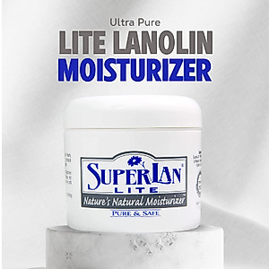 Elevate Your Skincare Routine with Superlan's Luxurious Lanolin Moisturizer - Experience Deep Hydration, Revitalization, and Protection - All-Natural Formula for a Radiant Glow - 4oz