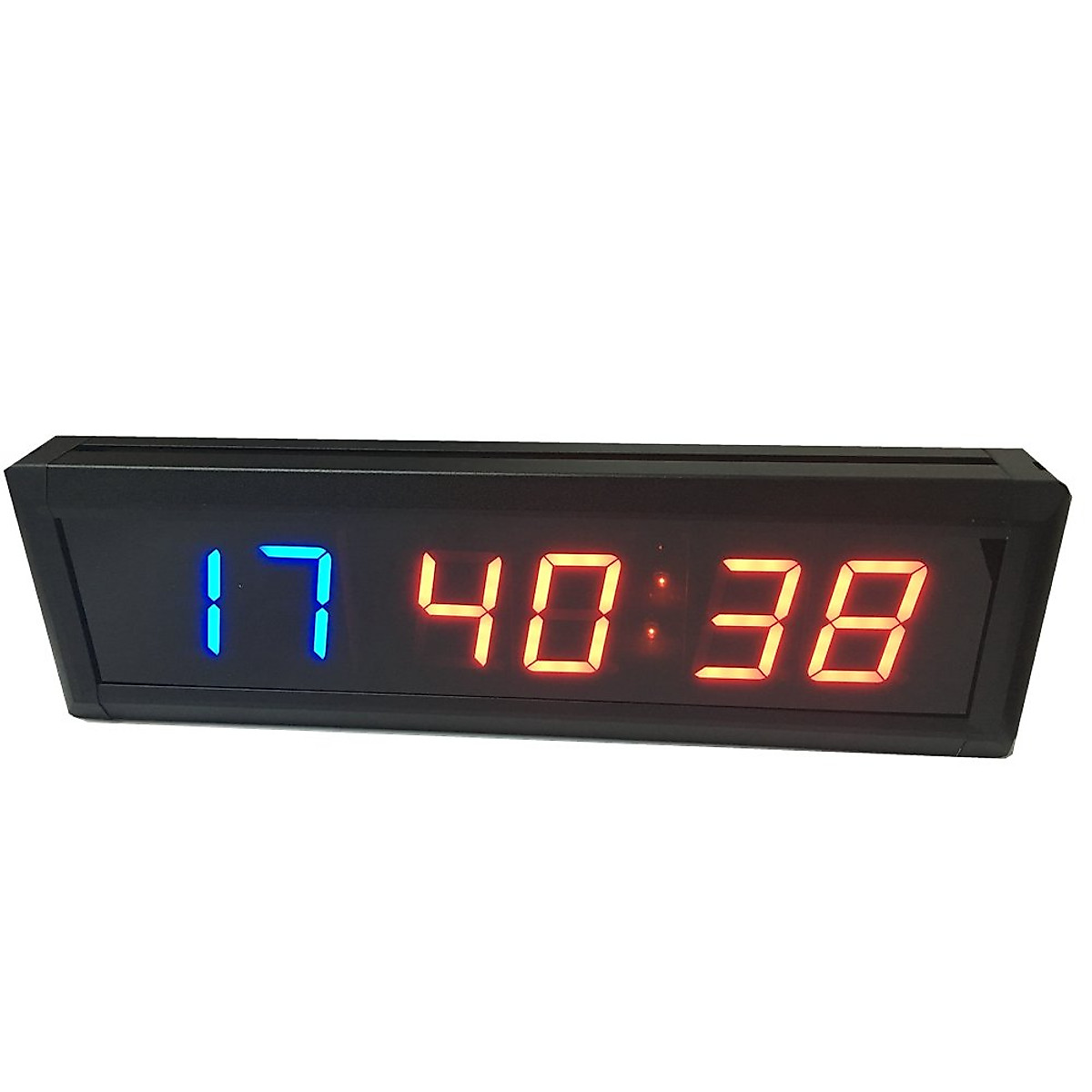 AZOOU Internal Training Timer Gym Boxing Tabata Stopwatch Led Wall Clock for Fitness W/Remote Control