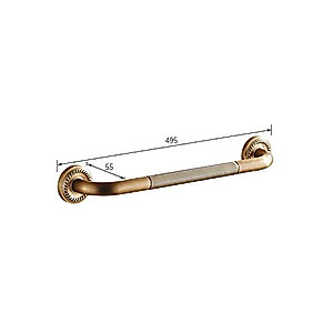 CRODY Bath Wall Attachment Handrails Grab Bar Railsbrass Grab Bar with Anti-Slip Textured Grip,Elderly Shower Safety Commode Handrail,Toilet Wall Mounted Towel Rack, Home Bathroom Support Bar