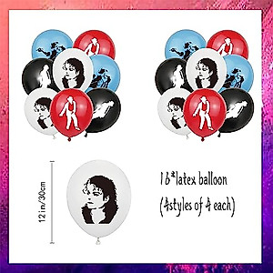 Singer Party Decorations Music Birthday Party Supplies with Happy Birthday Banner, Cake Topper , Balloons for Rock Singer Theme Birthday Party Decorations