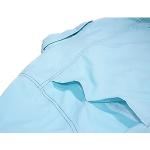 Little Donkey Andy Women's UPF 50+ UV Protection Shirt, Long Sleeve Fishing Shirt, Breathable and Fast Dry Blue XXL