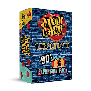 Lyrically Correct 90's Expansion Pack Music Trivia Card Game| Multi-Generational Family Gatherings, Adult Game Night and Fun Trivia
