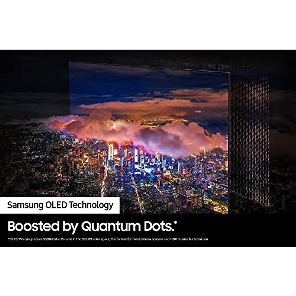 SAMSUNG QN55S90CAFXZA 55 Inch 4K OLED Smart TV with AI Upscaling with a 7S-PS4-US1 4-Outlet Power with Omniport USB (2023)(USED)