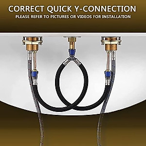 Bathroom Faucet ARRISEA Bathroom Faucets for Sink 3 Hole, Black Bathroom Faucet 3 Hole 8 Inch Widespread with Pop Up Drain, 2 Handle Faucet for Bathroom Sink, BF010-1-MB