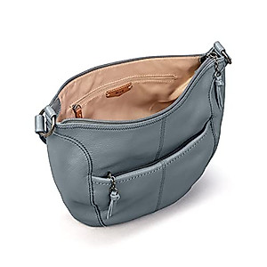 The Sak womens Iris Leather Large Hobo, Dusty Blue Ii, One Size US