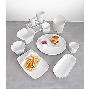 Fortessa Fortaluxe Food Truck Chic Large French Fry Cup, 4.25 x 6-Inch, Set of 4