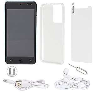 Yunseity Smartphone, 6.1in HD Screen 5G Net S21 Ultra Face Unlock Smartphone, 2GB RAM 16GB ROM Dual Sim Dual Standby Mobile Phone for Android 11(Green+US Plug)