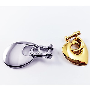 DEWGEM Dangle Ear Gauges Hangers for Ear Tunnels Ear Weights Replace Tapers and Spirals Ear Stretching Kits Dangle Gauges Ear Plugs for Women Size 6G(Silver & Teardrop)