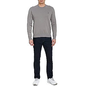 Robert Graham Men's Drifters L/S Sweater, Grey, Large