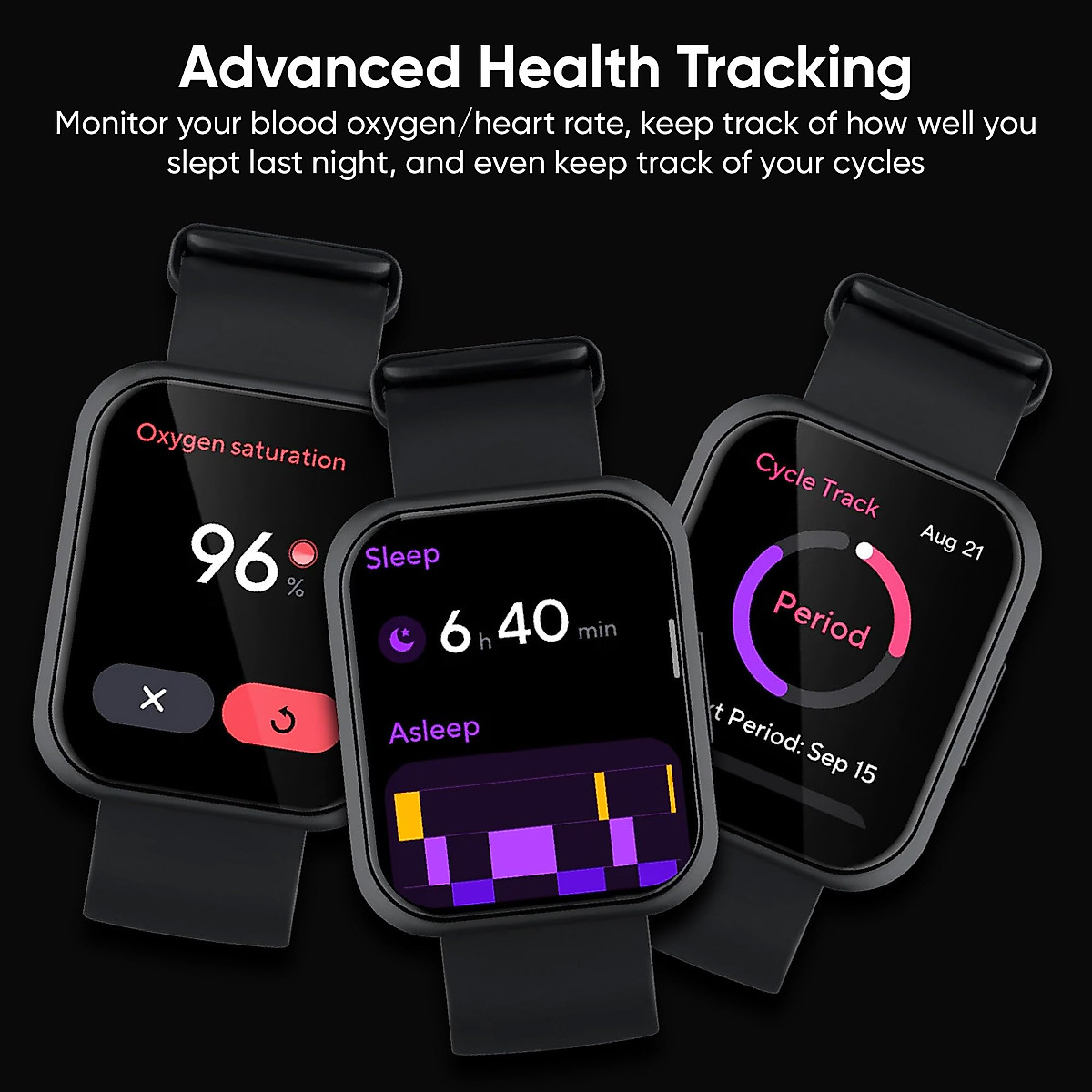 WYZE Smart Watch, Aluminum Smartwatch for Android Phones and iOS Phones IP68 Waterproof Fitness Tracker with Heart Rate/Blood Oxygen/Sleep/Menstrual Monitor Digital Watch (Watch 47MM)