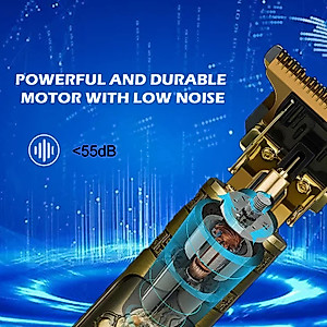 RQTYBUI Hair Clippers for Men, Cordless Electric Hair Trimmer Rechargeable Beard Trimmer Shaver, Electric T Blade Trimmer Zero Gapped Edgers Hair Cutting Kit with Guide Combs(Dragon)