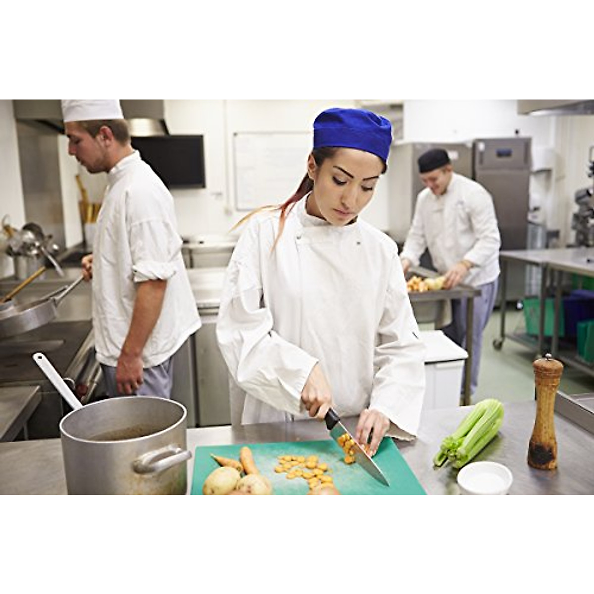 Extra Thick Flexible Plastic Cutting Board Mats, Set of 4, Color Coded with Food Icons, Waffle Back Grip Underside by Better Kitchen Products