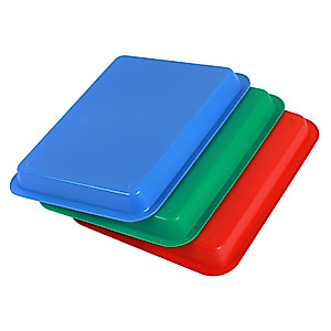 Set of 3 Darkroom Print Film Photo Paper Developing Trays for Cyanotype Developing Fixing 8x10