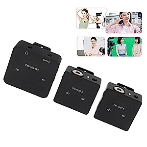 Wireless Lavalier Microphone, for DSLR Cameras Camcorders Mobile Phone Computer Sound Card, Noise Reduction Omnidirectional Clip On Mic System, for Recording