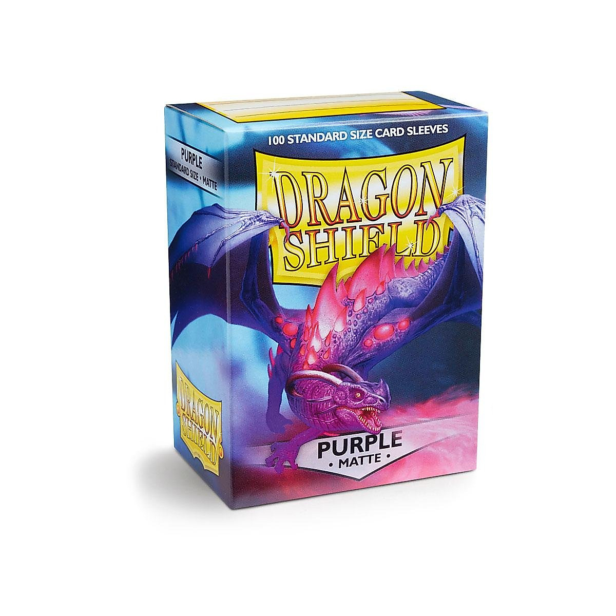 Dragon Shield 100 Count Standard Size Matte Deck Protector Sleeves (Matte Purple)