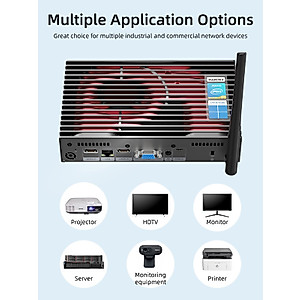 MeLE Fanless Mini PC Computer PCG35 J4125 8GB 128GB Windows-11-Pro Micro PC Support M.2 NVMe SSD 2.5" HDD/SSD 2X HDMI 4K +1x VGA Triple Display WiFi 6 Gigabit Ethernet BT5.2 on Business Office Home