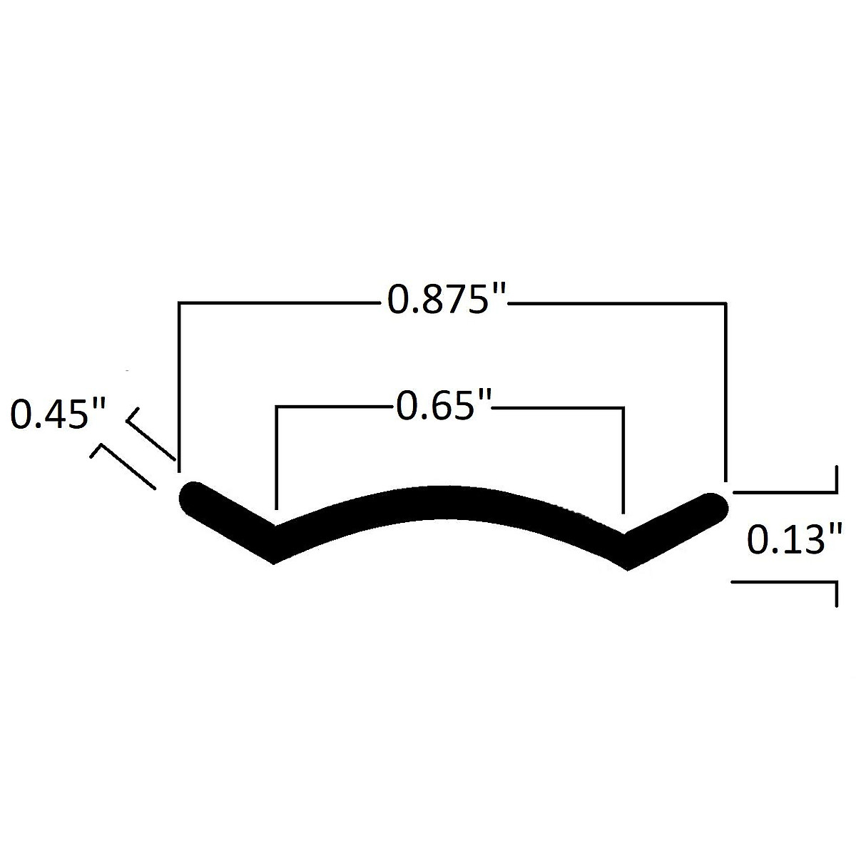 QPN White Vinyl 7/8" Insert Molding Trim Screw Cover RV Camper Travel Trailer (50 ft, White)