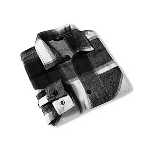 COOFANDY Men's Flannel Shirt Jacket Casual Button Down Plaid Shirt Long Sleeve Work Shirts for Men