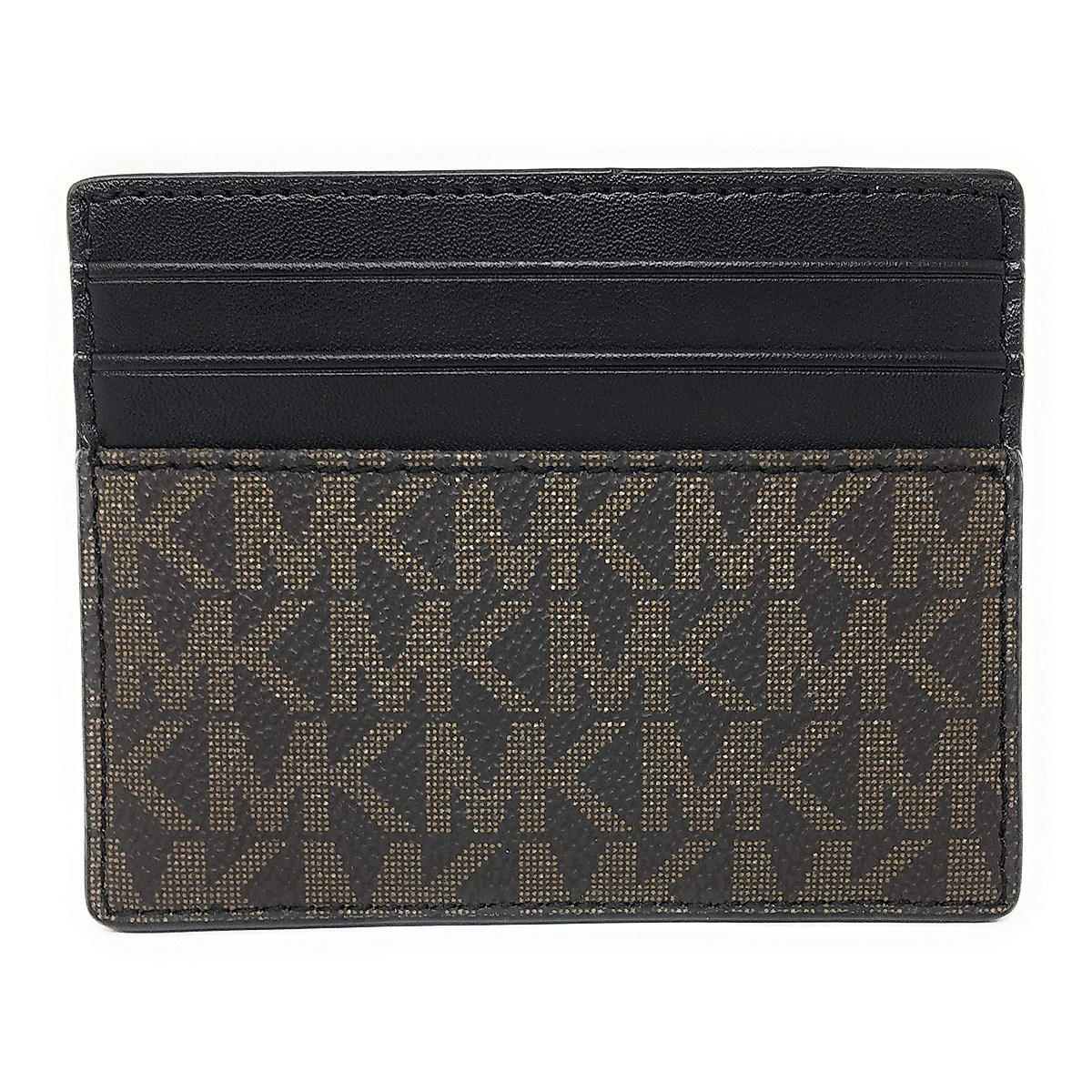 Michael Kors Men's Cooper Tall Card Case Wallet (Brown/Black)