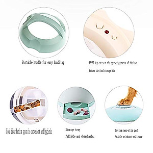 ZZK Smart Feeder Dog Button Portable Automatic Feeder ABS Smart Treasure Hunt Toy Suitable for Cats and Dogs