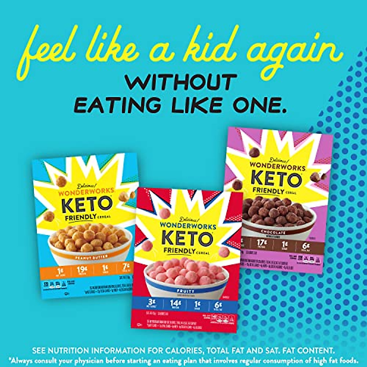 Peanut Butter Wonderworks Keto Friendly Breakfast Cereal, Keto Friendly Snack, 1g sugar, 10.6 oz