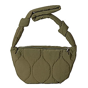 Tote Bag Women Men Stylish Casual Quilted Shoulder Bag Cozy Students Fashion Hobo Bag