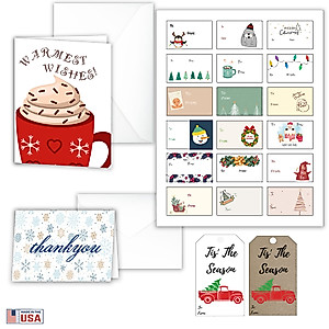 Personalized Return Address Labels - Simple Elegant Design - 240 Labels & 240 Envelope Seals Included - Made in The U.S.A.