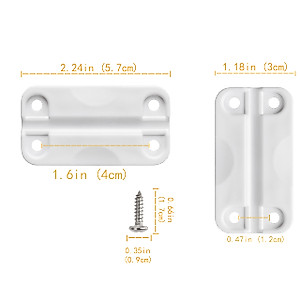 LBB-Parts Cooler Hinges for Igloo Cooler, Igloo Cooler Replacement Hinges, High Strength Igloo Cooler Hinges, Igloo Cooler Plastic Hinges for Ice Chests (3)