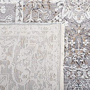 Martha Stewart Collection by SAFAVIEH 5' x 8' Ivory/Light Grey MSR8934B Sabrina Living Room Dining Bedroom Area Rug