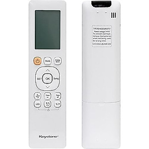 Keystone Energy Star 12,000 BTU Window Mounted Inverter Air Conditioner & Heater with Quiet, High Efficiency Operation and Remote, Window AC Unit for Apartment, Medium-Large Rooms up to 550-Sq.Ft.