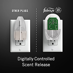 Febreze Unstopables Odor-Fighting PLUG Air Freshener, Fresh, (2) .87 fl. oz. Oil Refill