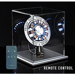 Lonyiabbi 1:1 Arc Reactor MK1 DIY Finished Product Model Led Light USB with Display Box