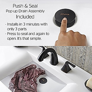 Pfister Weller Bathroom Sink Faucet, Single Handle, Single Hole or 3-Hole, Tuscan Bronze Finish, LG42WR0Y